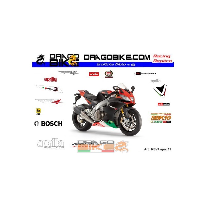 Stickers Kit Aprilia RSV4 aprc 2011