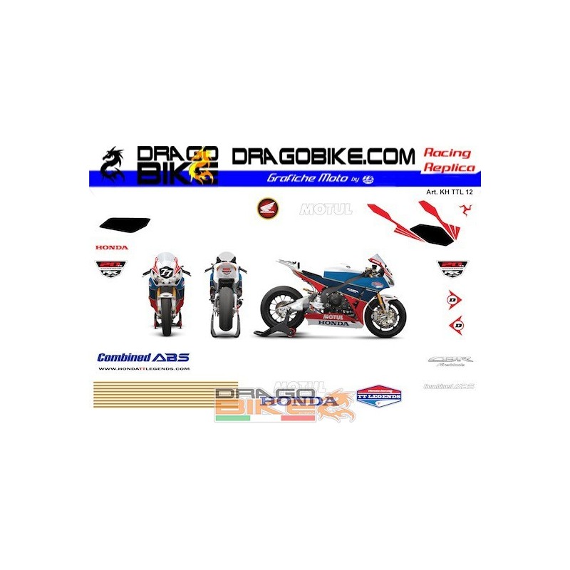 Motorbike Stickers Kit Honda TT-Legends 2012