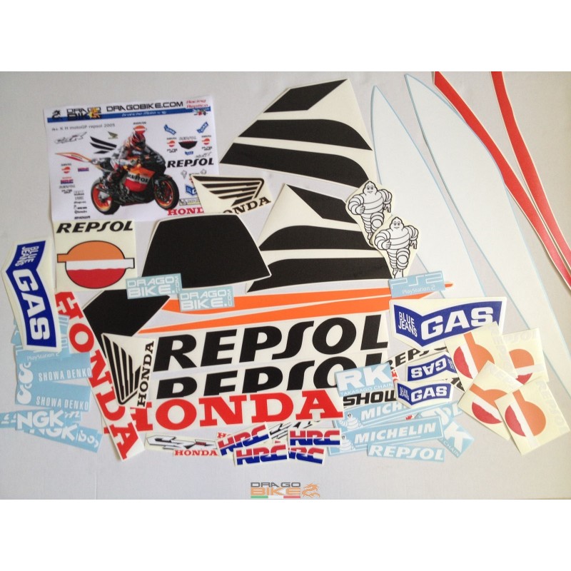 Stickers kit Honda MotoGp Repsol 2005