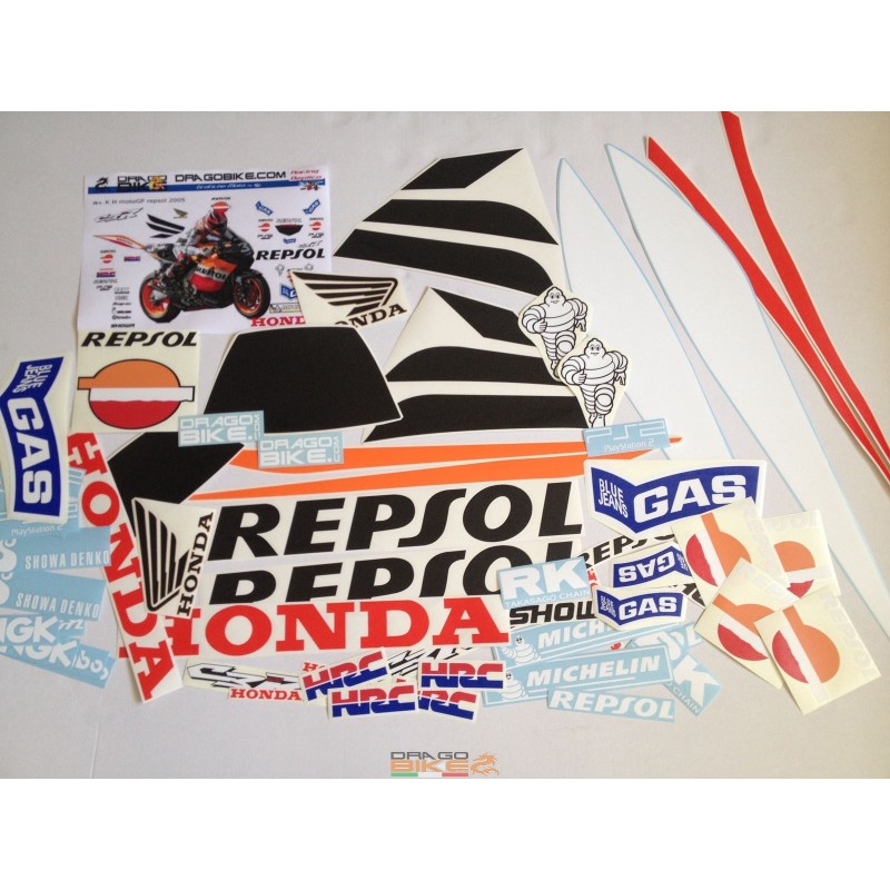 Stickers kit Honda MotoGp Repsol 2005
