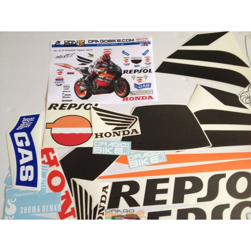 Stickers kit Honda MotoGp Repsol 2005