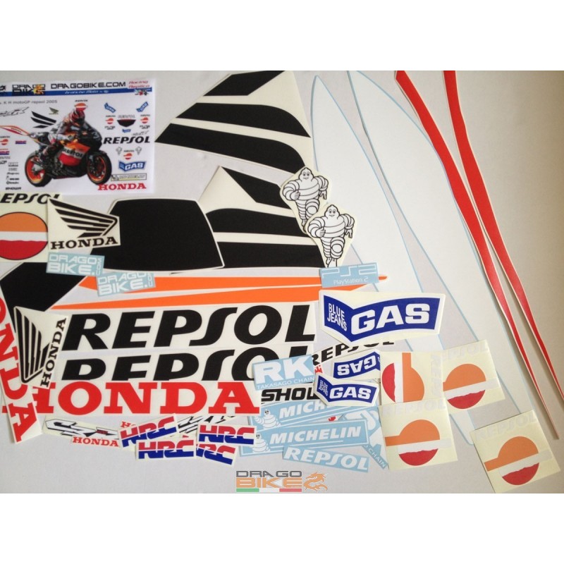 Stickers kit Honda MotoGp Repsol 2005