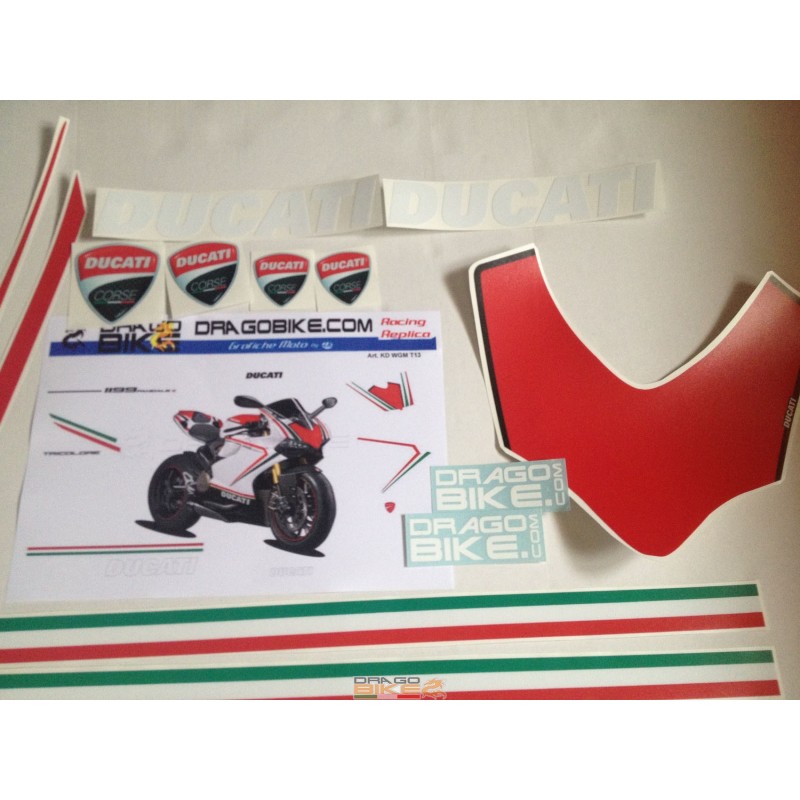 Motorbike Stickers Kit Ducati 1199 Panigale Tricolore 2013