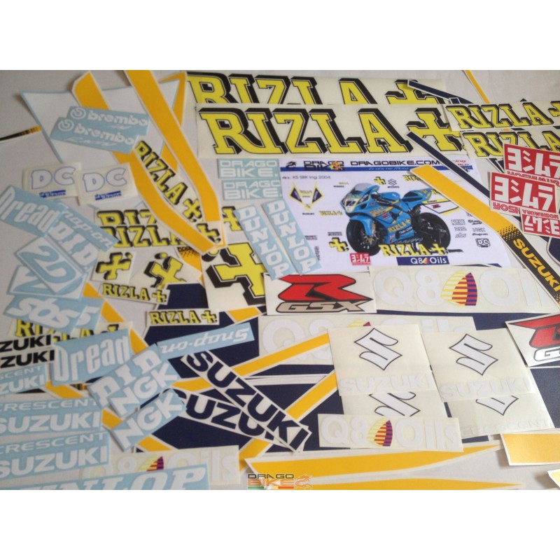 Motorcycles Stickers Kit Suzuki Rizla+ 2004 UK