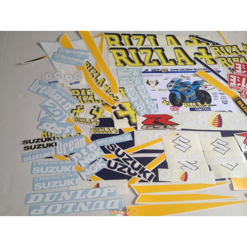 Motorcycles Stickers Kit Suzuki Rizla+ 2004 UK