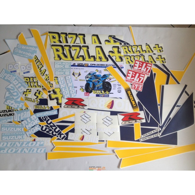 Motorcycles Stickers Kit Suzuki Rizla+ 2004 UK