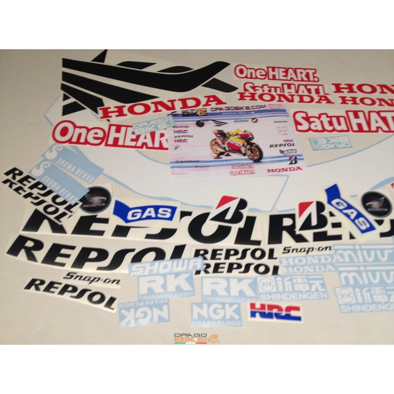 Motorbike Stickers Kit Honda MotoGP REPSOL 2012