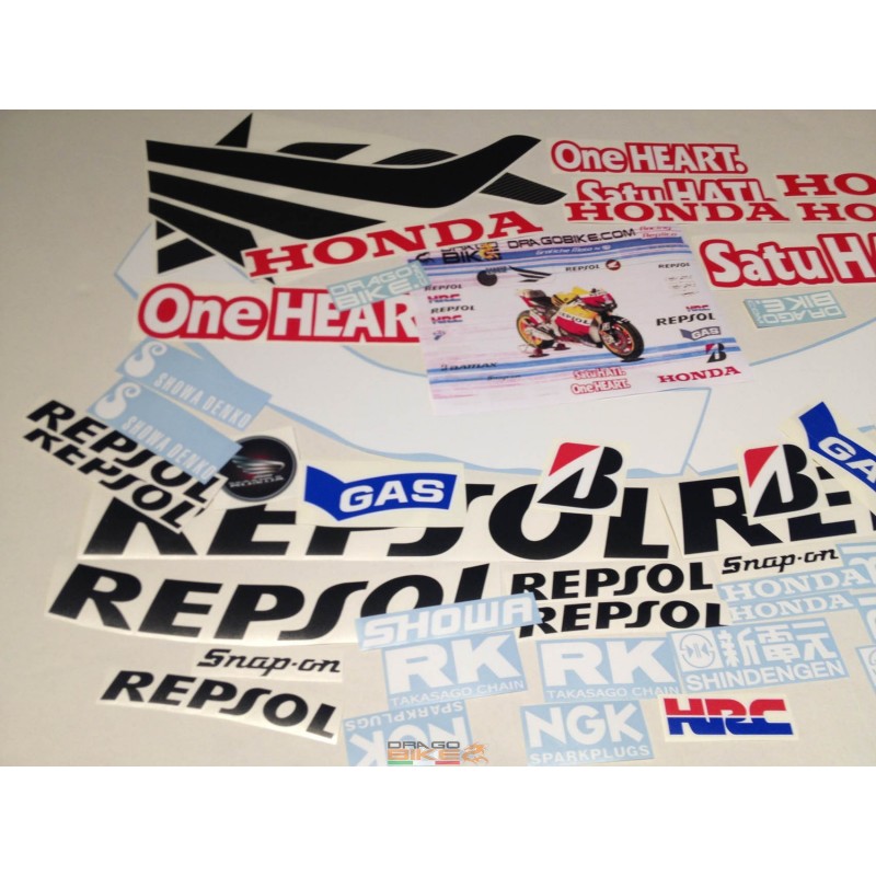 Motorbike Stickers Kit Honda MotoGP REPSOL 2012