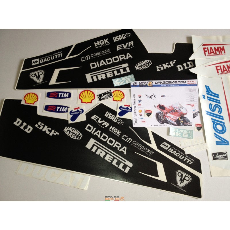 Motorbike Stickers Kit Ducati SBK 2014 Protect TSP for 848 1089 1198