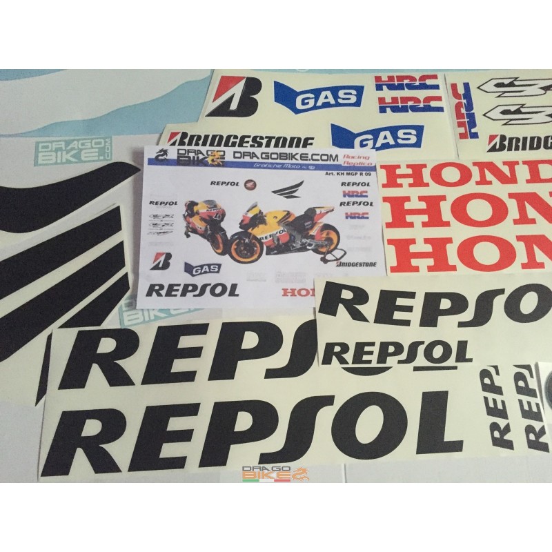 Motorbike Stickers Kit Honda MotoGP REPSOL 2009