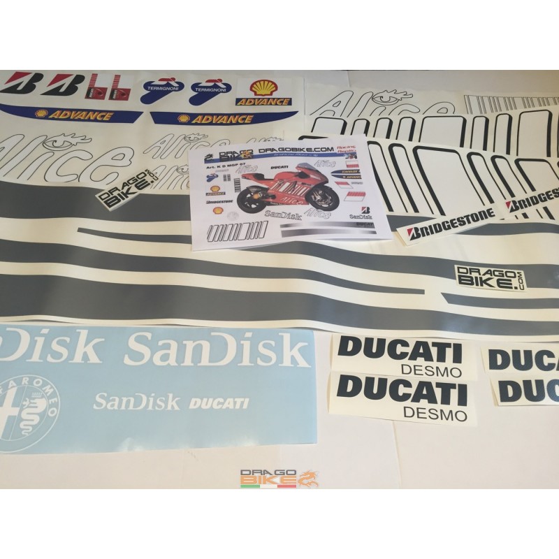 Stickers kit Ducati MotoGP 2007