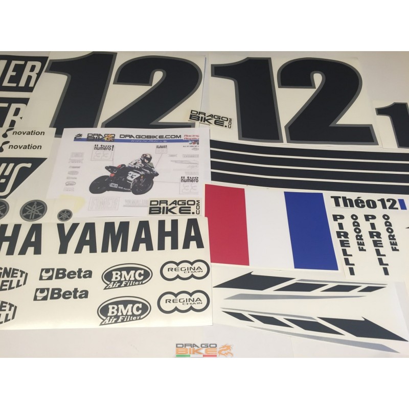 Motorbike Stickers Yamaha SBK 2009 TEST