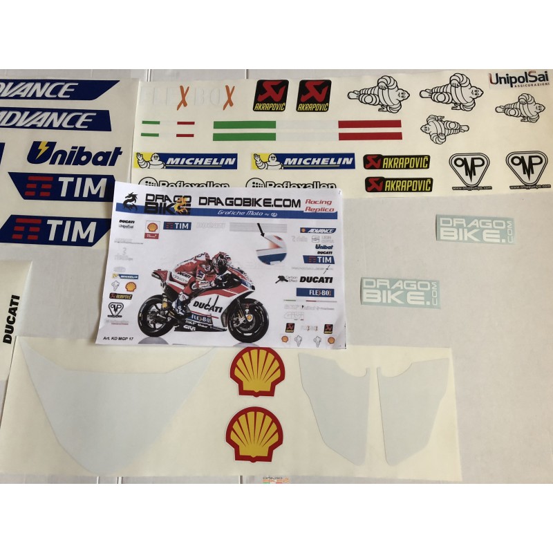 Motorbike Stickers Kit Ducati MotoGP 2017