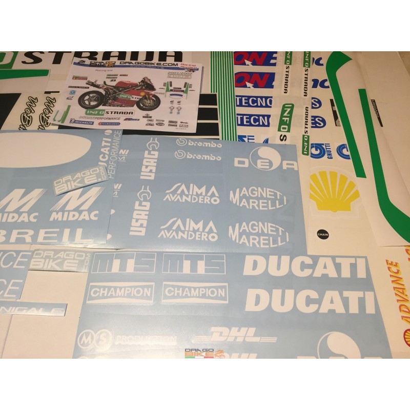 Stickers Kit Ducati 998 SBK 2001 - 2002 Infostrada