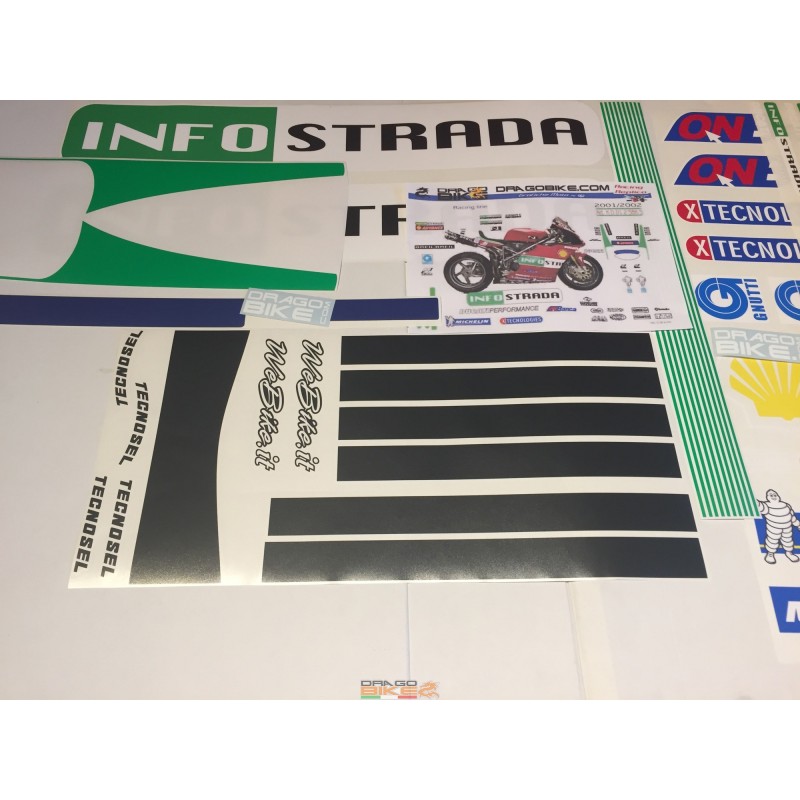 Stickers Kit Ducati 998 SBK 2001 - 2002 Infostrada