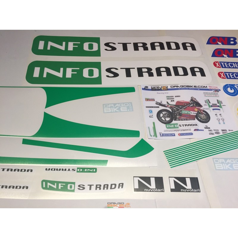 Stickers Kit Ducati 998 SBK 2001 - 2002 Infostrada