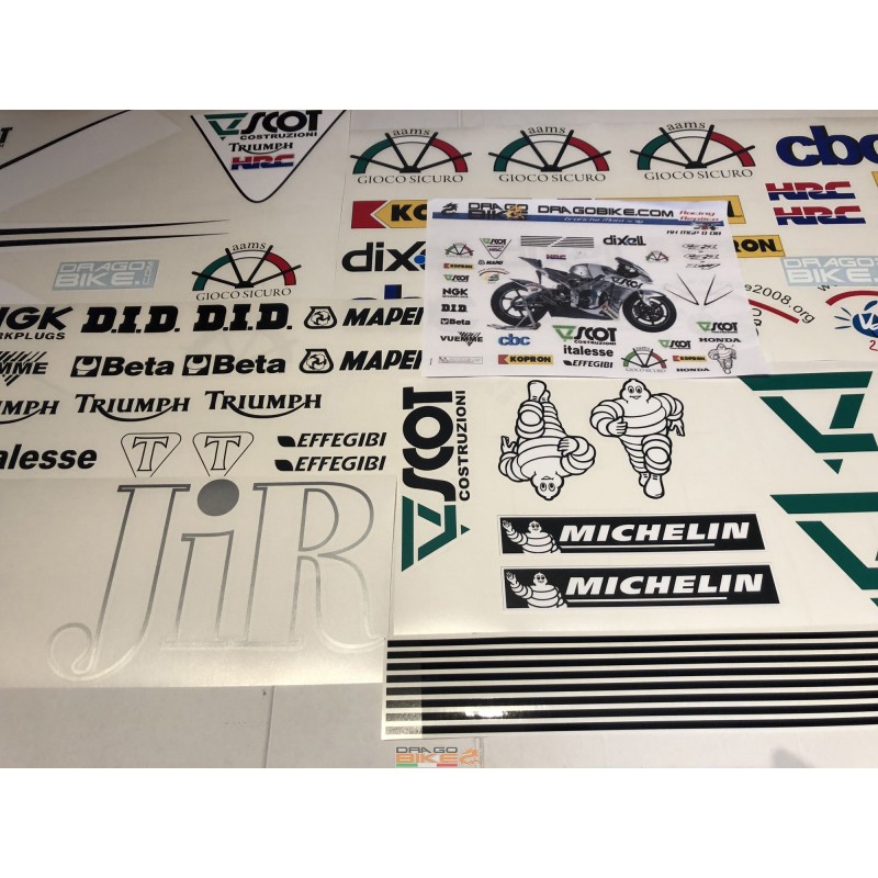 Stickers kit Honda MotoGP Dovizioso 2008