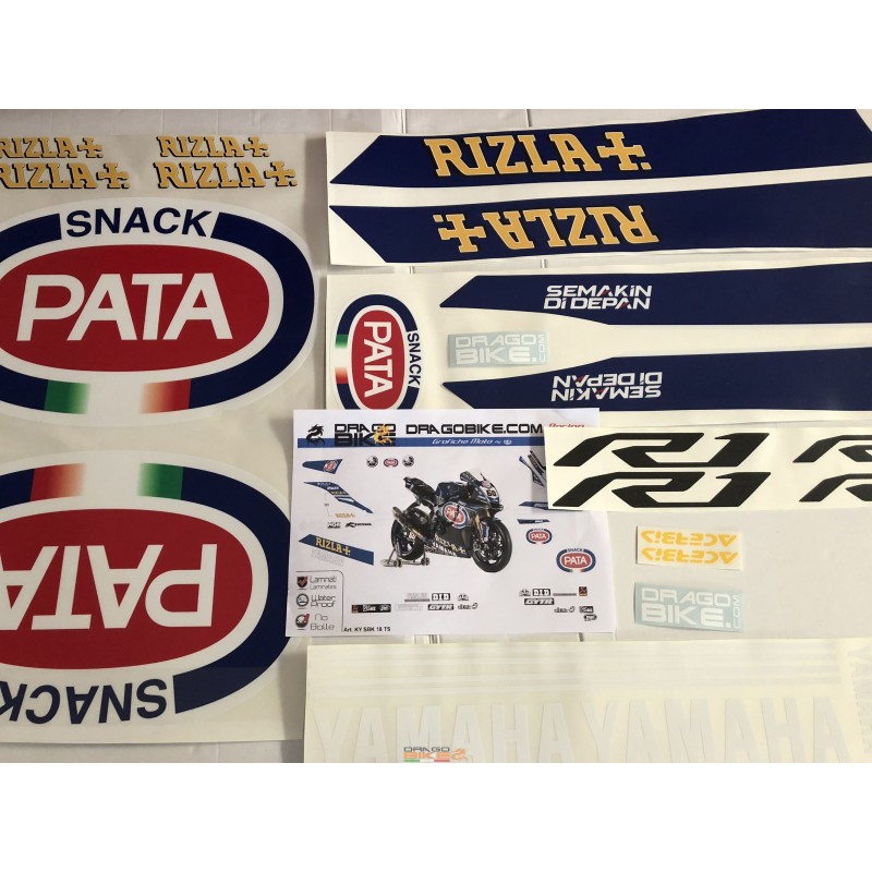 Motorbike Stickers Yamaha SBK 2018 Pata Ts
