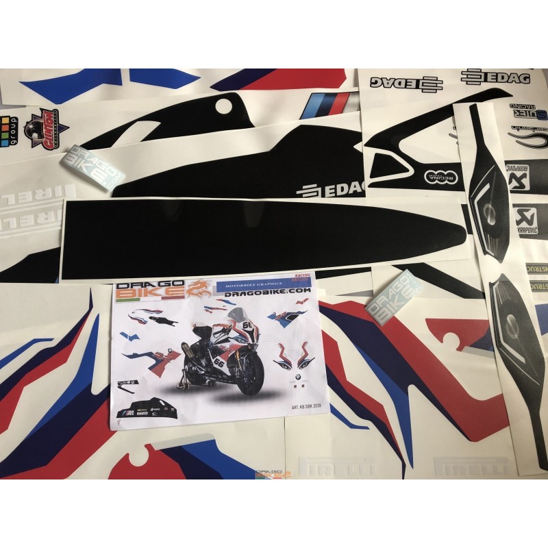 Motorbike Stickers Kit Replica BMW SBK 2019